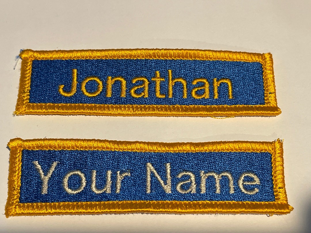 Personalized Name Patch 1x4 - Etsy
