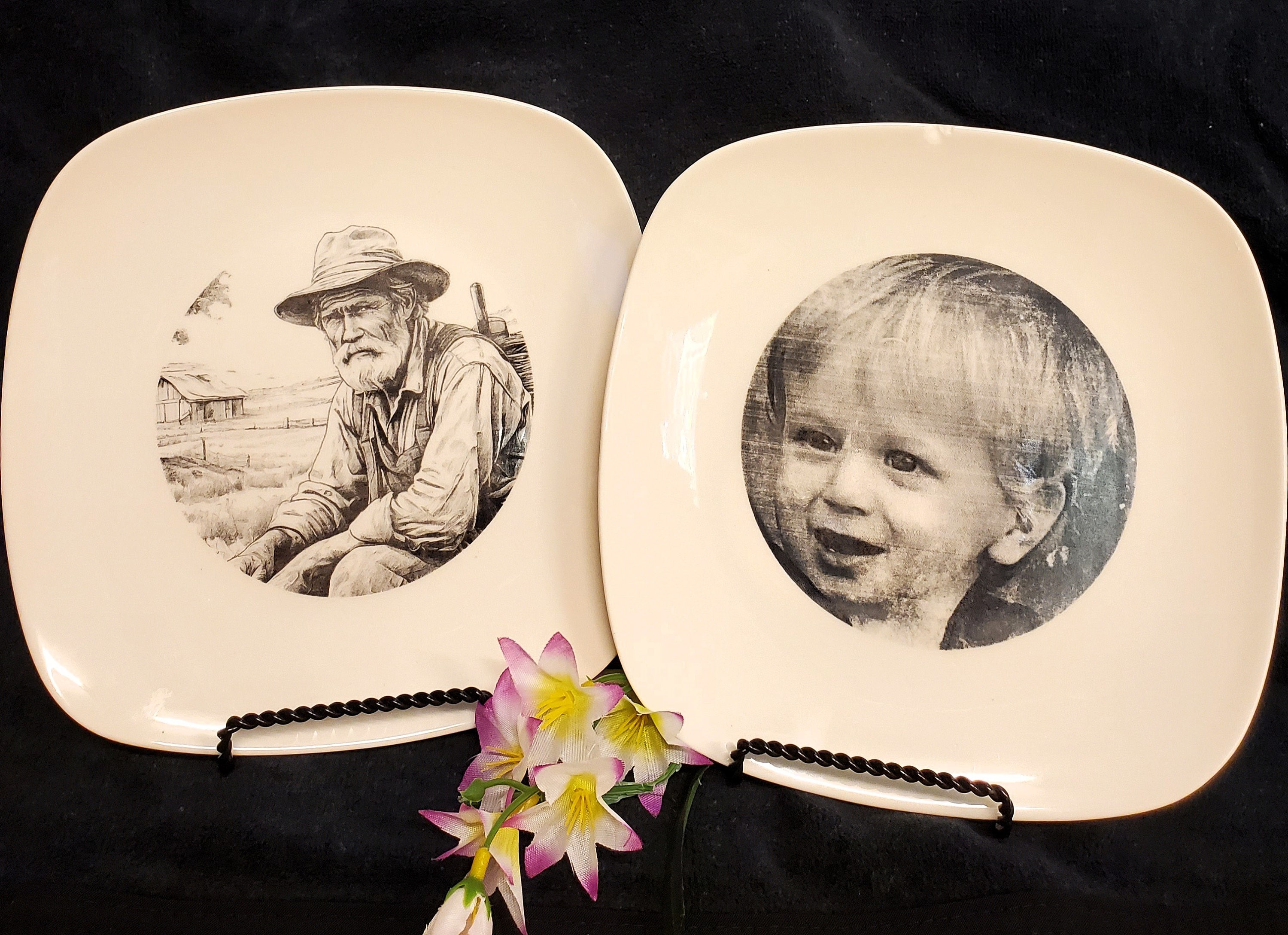 Laser Engraved Ceramic Plate: Personalized Decorative Gift - Etsy