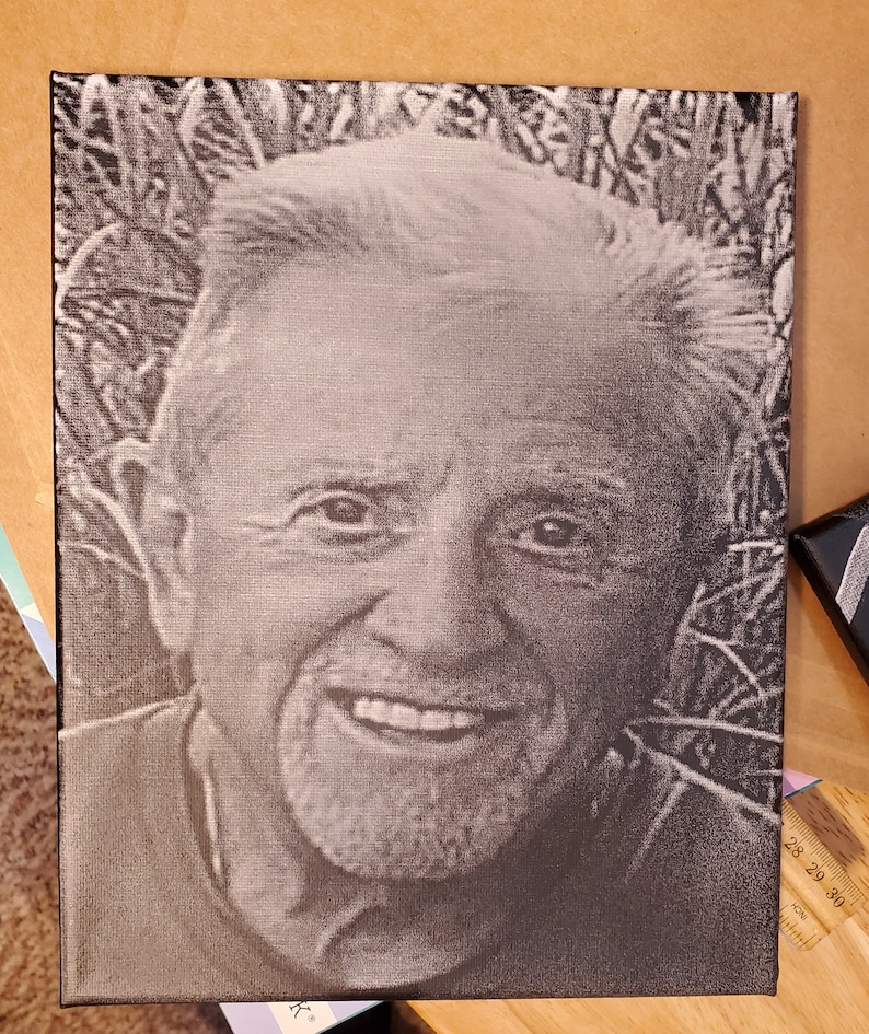 Laser Engraved Canvas Photos, Custom Photos to Canvas, Laser Engraved ...