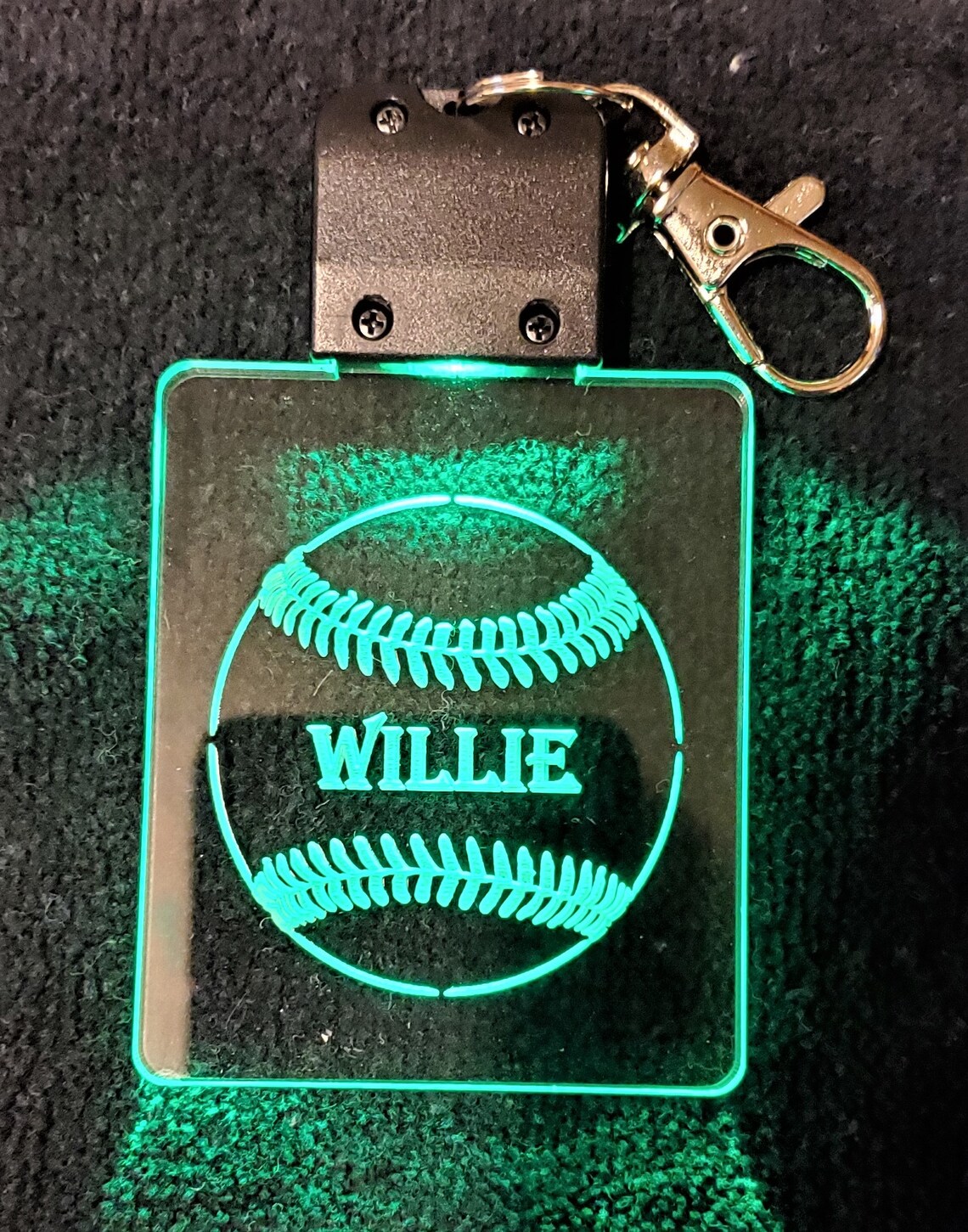 Acrylic LED Keychain Laser Engraved Sports Keychain - Etsy
