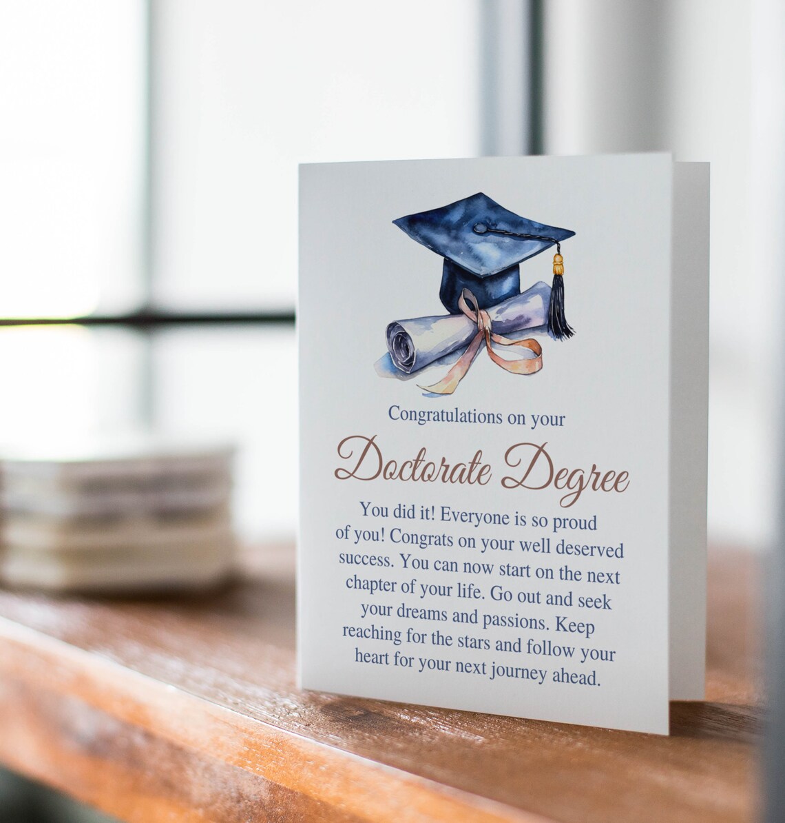 Doctorate Degree Graduation Gift - PHD Graduate Card - Etsy