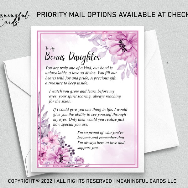 Bonus Daughter Gifts - Etsy
