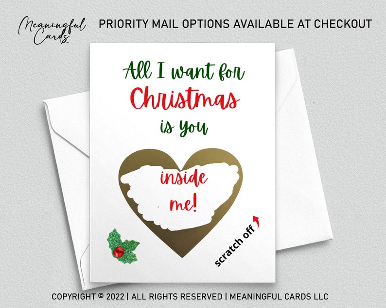 Naughty Christmas Scratch off Card, Adult Card for Him - Etsy