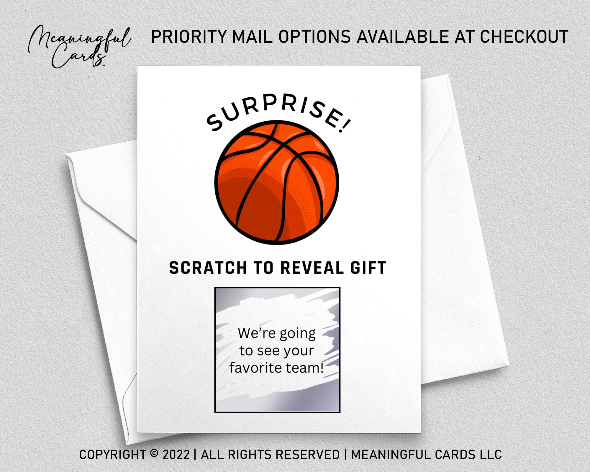 Custom Basketball Game Ticket Scratch off Card, Surprise Gift - Etsy