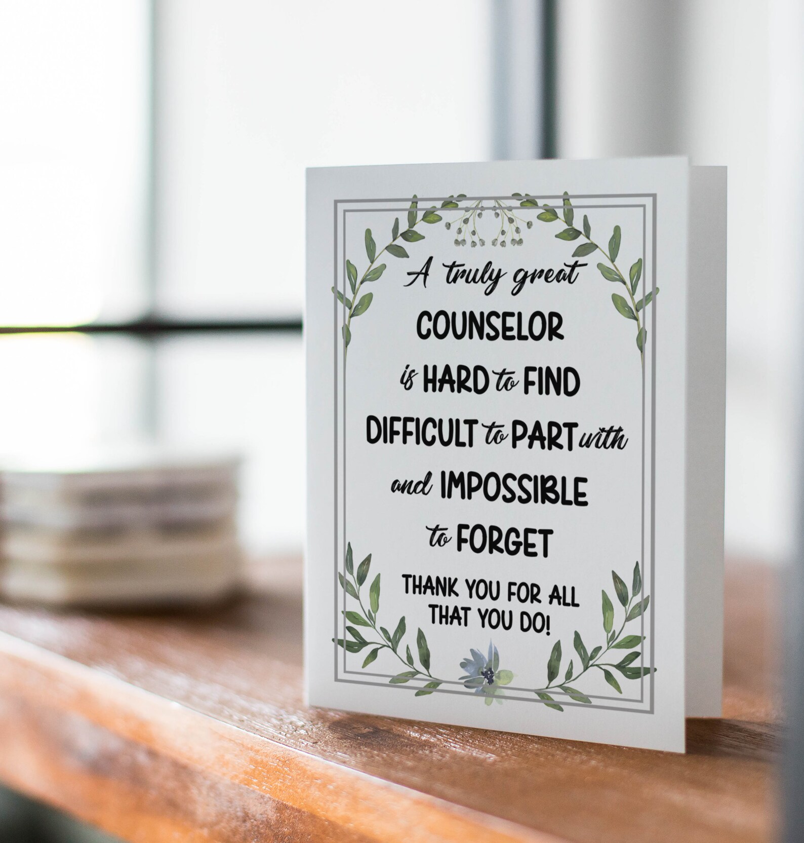 Counselor Thank You Card Gift for Counselor - Etsy