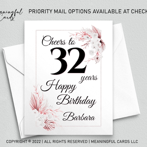 32nd Birthday - Etsy