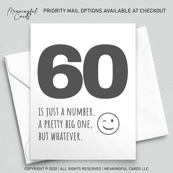 Women Funny 60th Birthday Card - Etsy