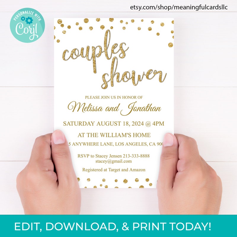 Couple Shower Invitations - Etsy