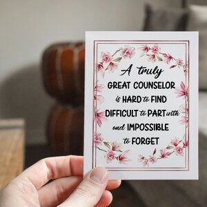 Counselor Thank You Card Gift for Counselor - Etsy