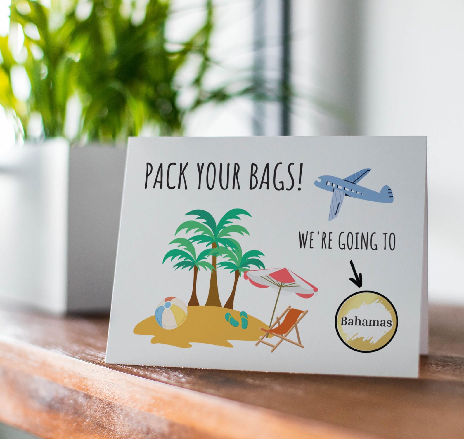 Surprise Vacation Scratch off Card: Beach Trip Reveal - Etsy