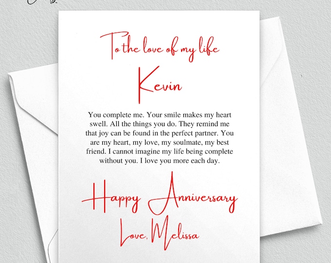 Second Anniversary Card, Two Years Down Forever to Go, Personalized ...