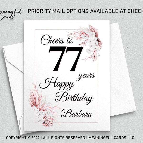 77th Birthday - Etsy