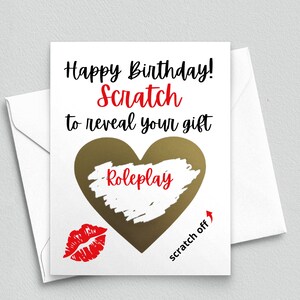 Naughty Dirty Birthday Sex Card Scratch off - Dirty Sex Birthday ...
