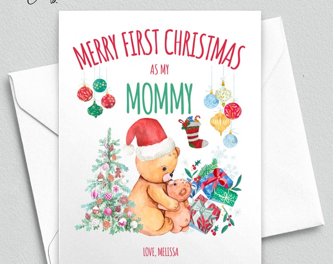 To My Mommy on Our First Christmas Together Card, Christmas Card for ...