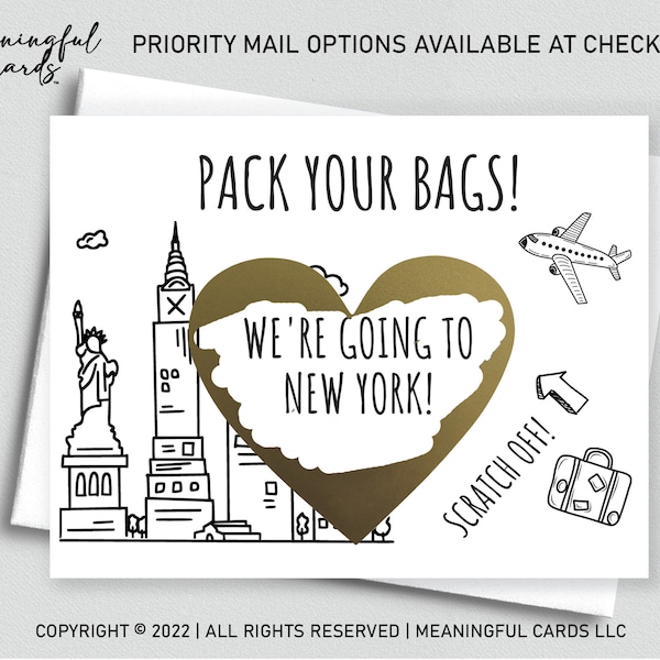 New York Surprise Card - Etsy