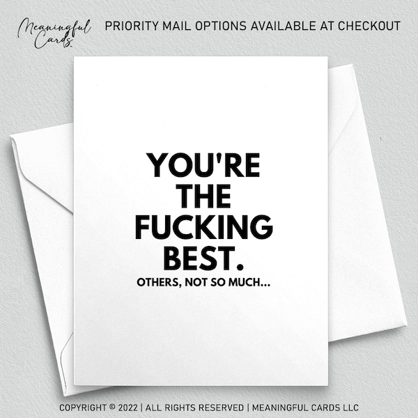 Profanity Card - Etsy