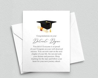 Phd Graduation Card - Etsy