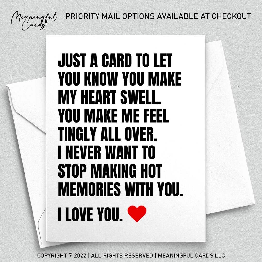 Sentimental Love Card: Anniversary, Wedding, Valentine's Day - Etsy