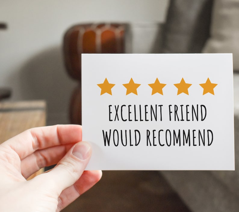 Friend Card - Funny Friendship Greeting Card - Etsy UK