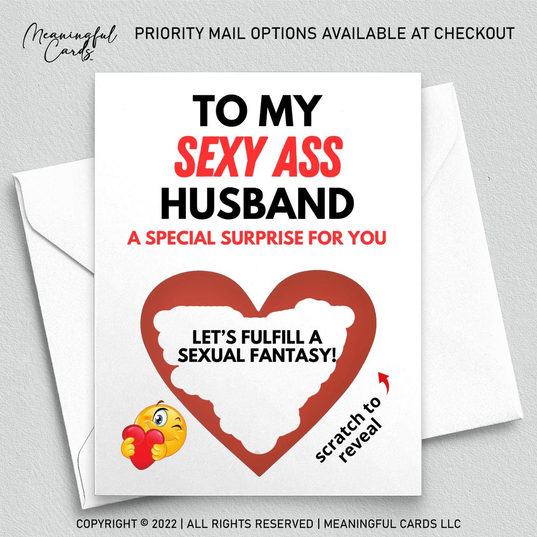 Custom Scratch off Reveal Card for Him Naughty Valentine's Scratch off ...