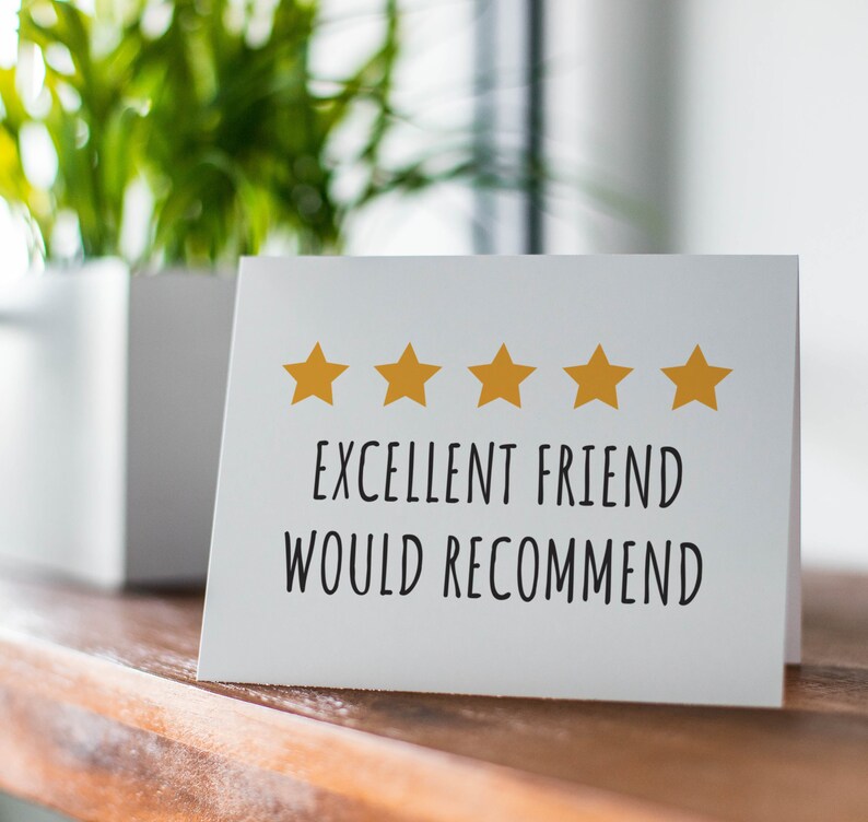Friend Card - Funny Friendship Greeting Card - Etsy UK
