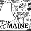 50 States Project | Maine Facts Activities Maine Coloring Page, U.S ...