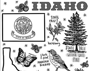 idaho coloring sheet