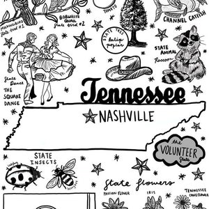 tennessee flag coloring sheet