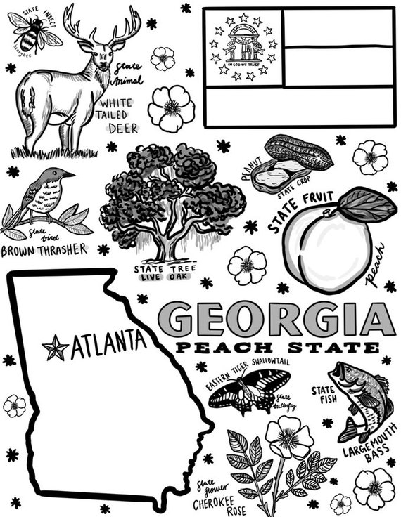 Georgia Coloring Pages