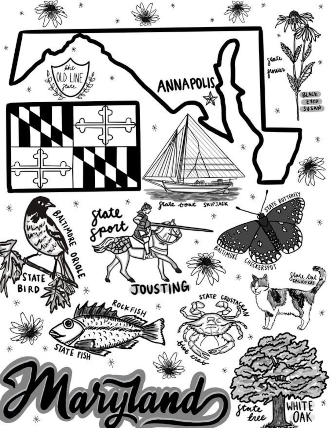 Maryland Coloring Pages