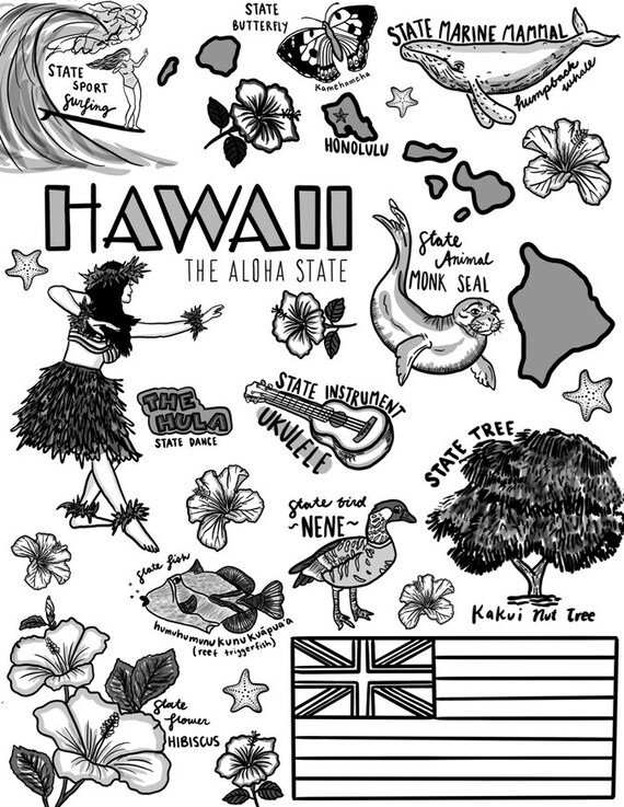 Aloha Coloring Page