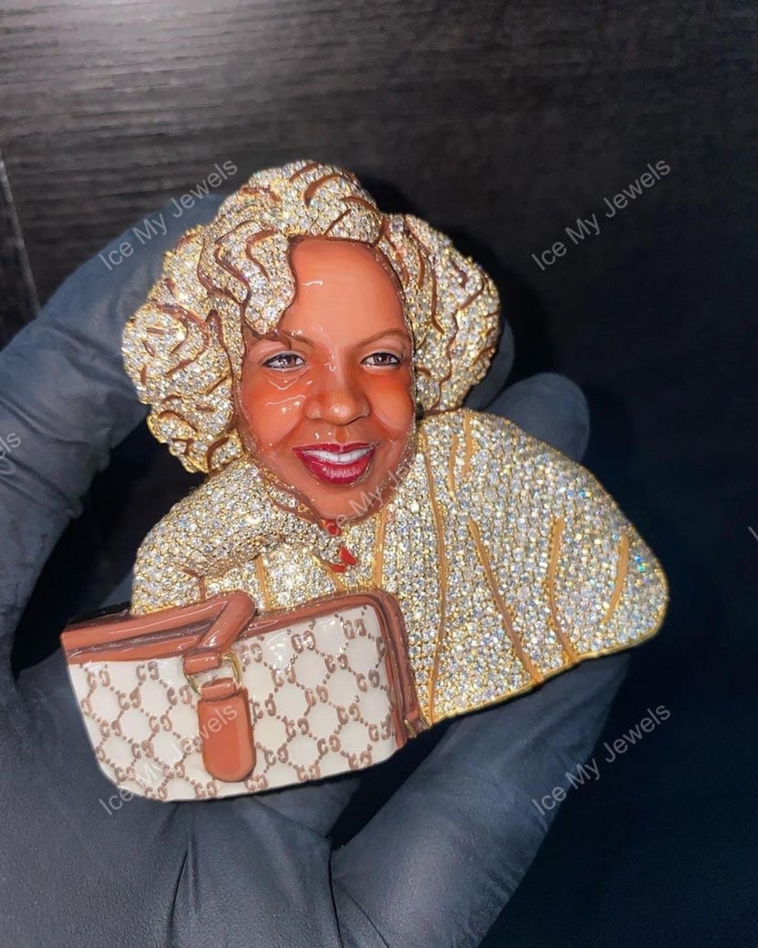 Hyper Realism Pendant 3D Enamel Portrait Hip Hop Pendant - Etsy