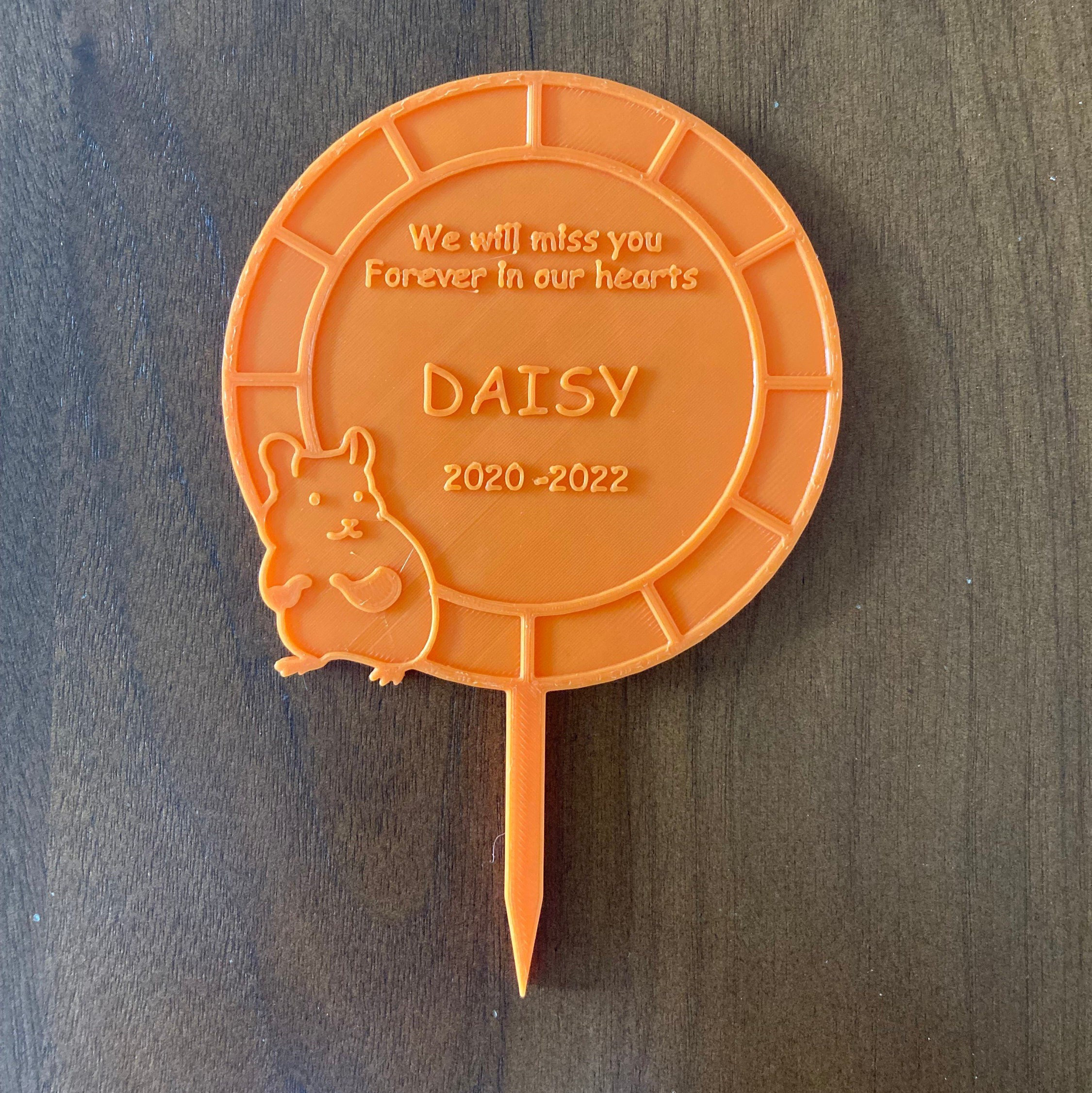 Pet Hamster Memorial Grave Marker - Etsy