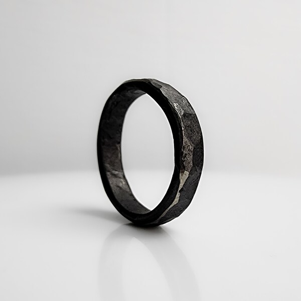 Black Metal Ring - Etsy