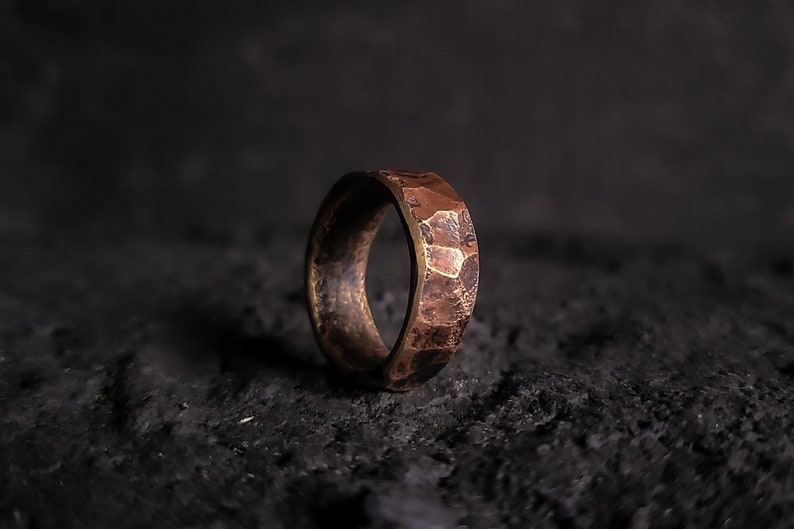 Viking Ring Hand Forged Ring Pagan Wedding Band Norse - Etsy