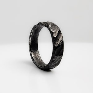 Viking Ring Hand Forged Ring, Pagan Wedding Band, Norse Ring, Viking Wedding Band, Chunky Rings ...