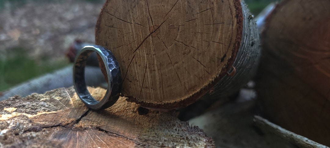 Men's Iron Ring – Hand Forged in Fire Ring |vintage Ring |rustic Ring ...