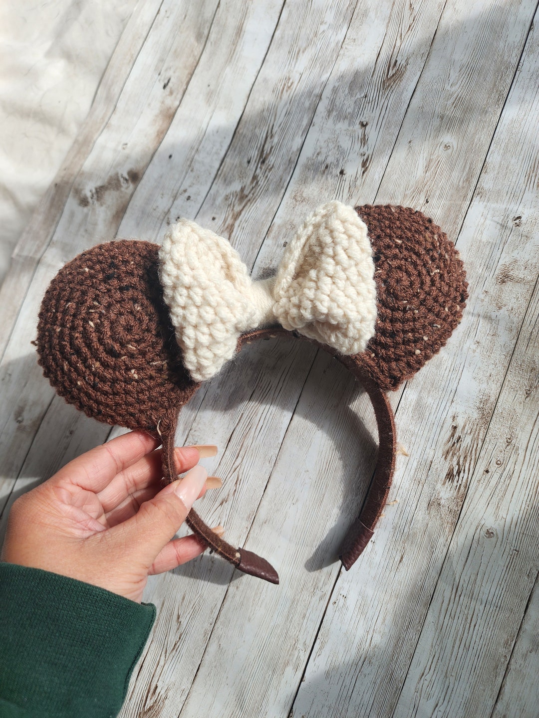Oreo Crochet Ears, Winter Crochet Ears, Fall Minnie Ears, Disney Ears ...