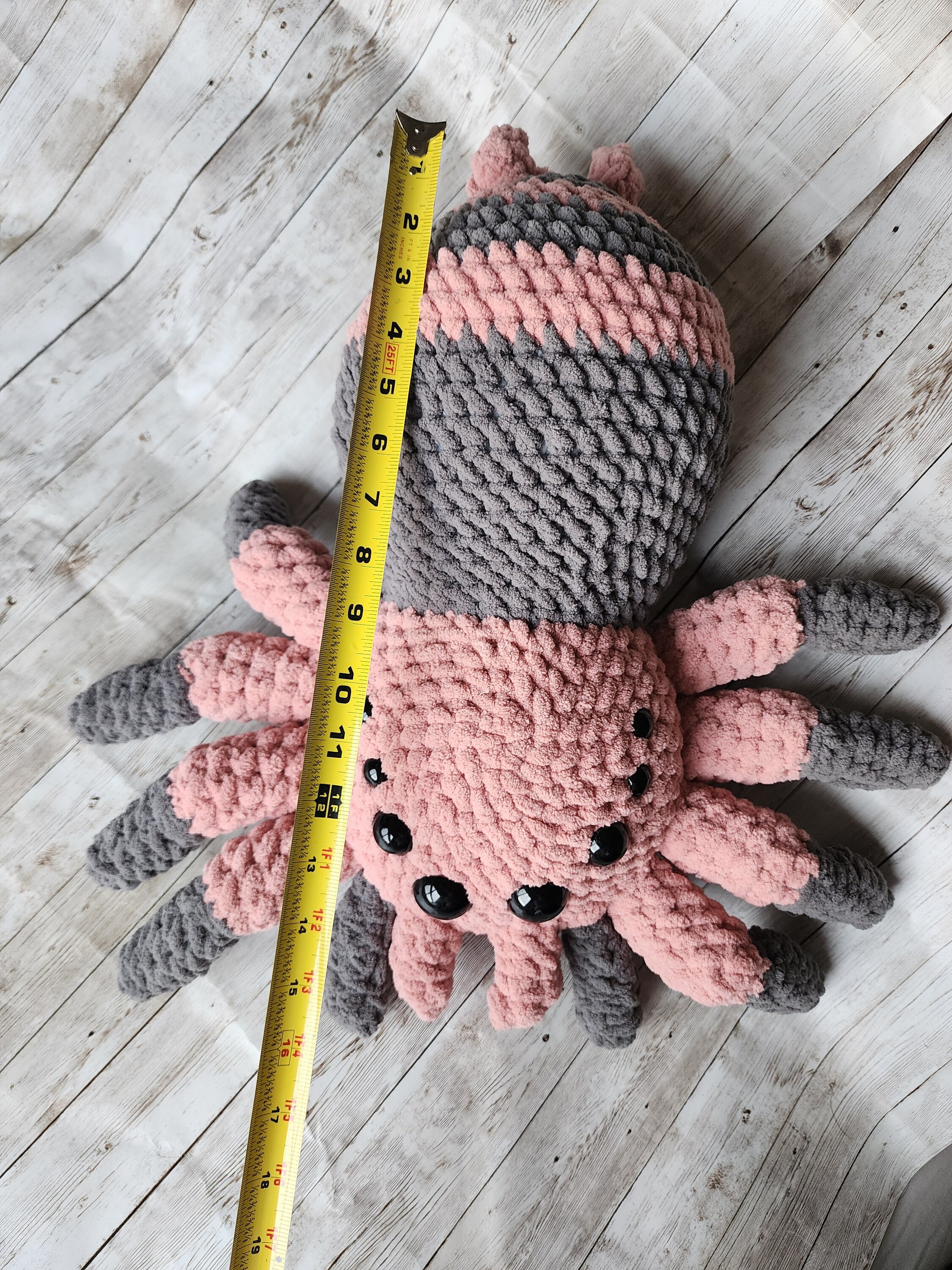 Giant Spider Plushie, Crochet Plushie, Spider, Amigurumi, Stuffed ...