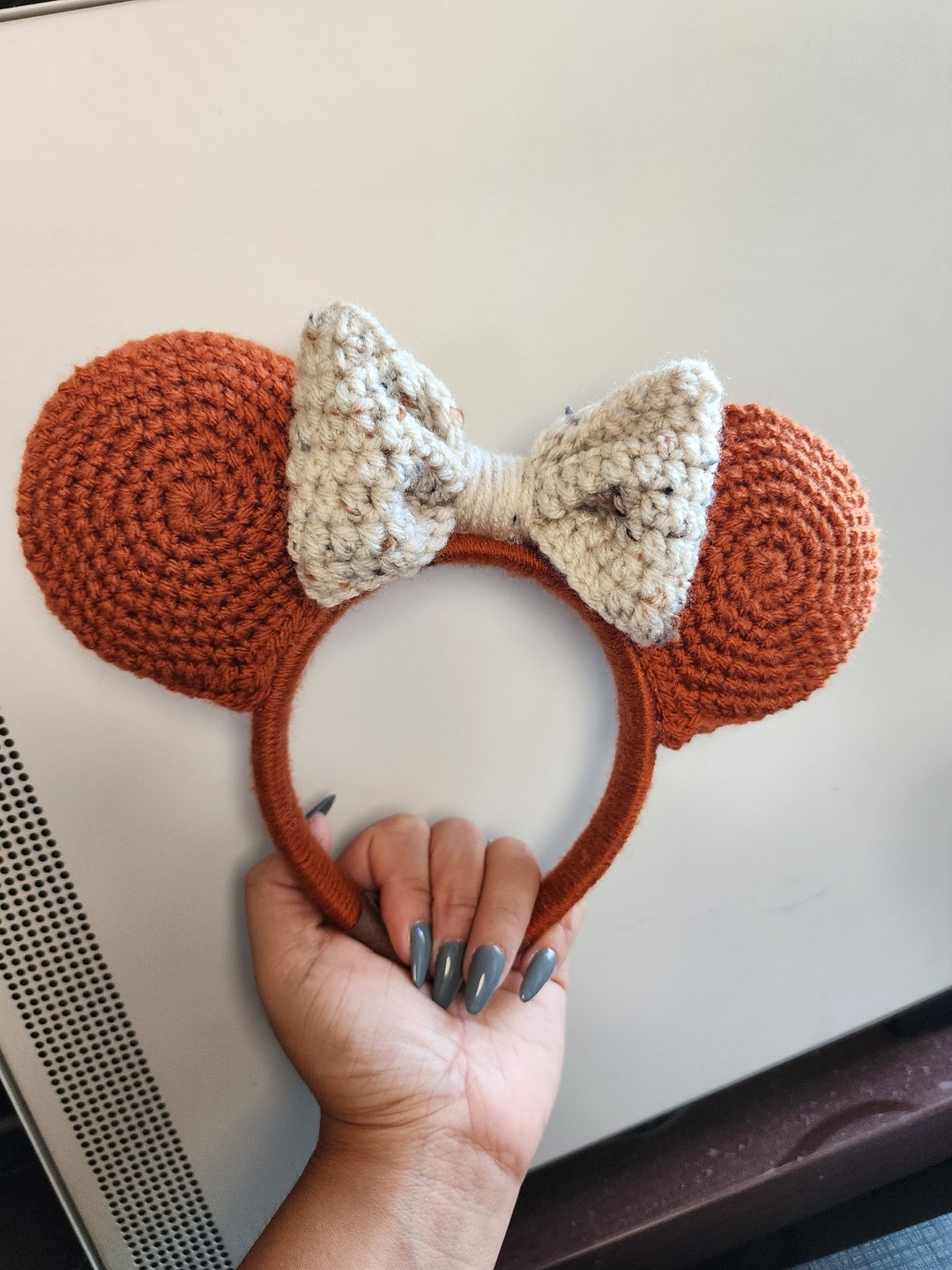 Rust Mouse Ears, Crochet Disney Ears, Crochet Mickey Ears, Crochet ...