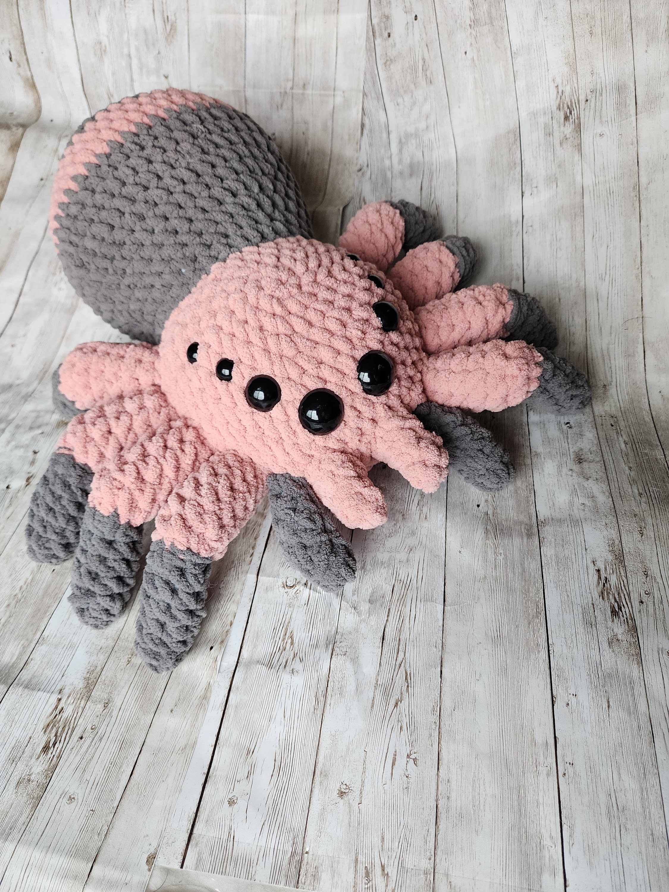 Giant Spider Plushie, Crochet Plushie, Spider, Amigurumi, Stuffed ...