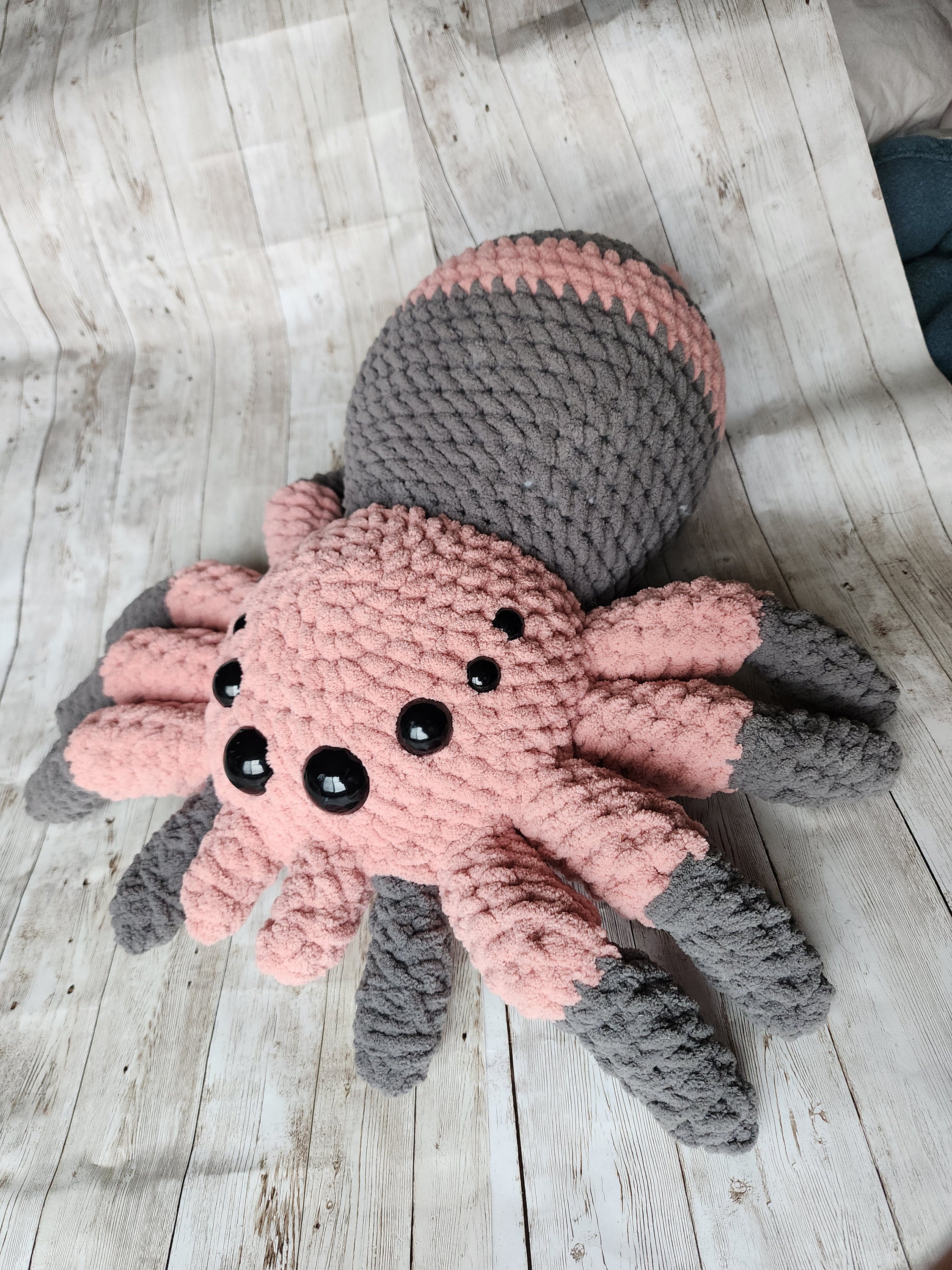 Giant Spider Plushie, Crochet Plushie, Spider, Amigurumi, Stuffed ...