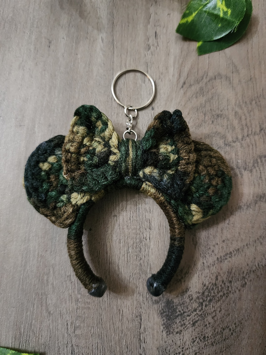 Camo Keychain, Mouse Ear Headband Keychain, Disney Ears, Mouse Ears - Etsy