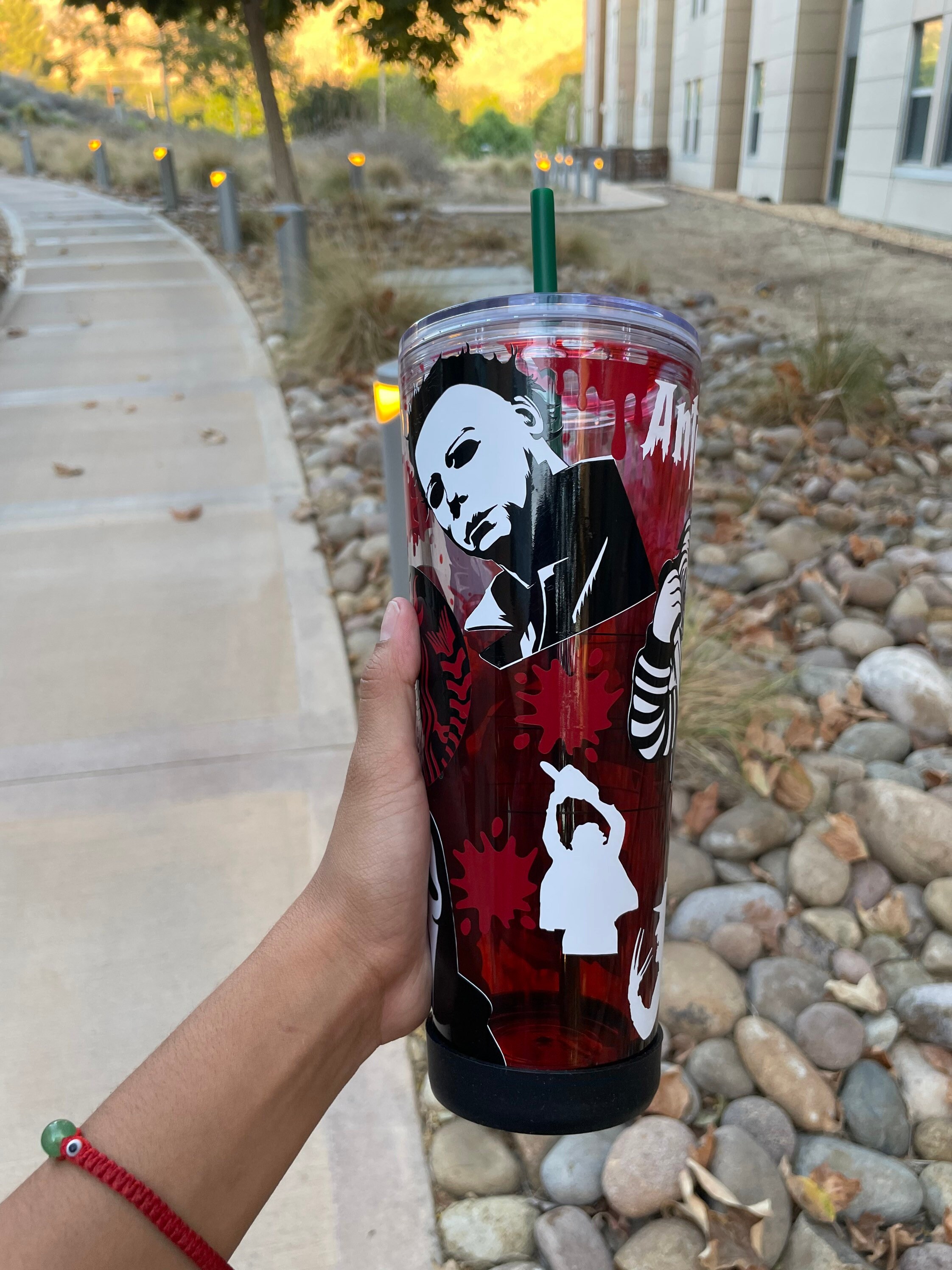 New Halloween Horror Movie Blood Drip Tumbler (black & White ) - Etsy