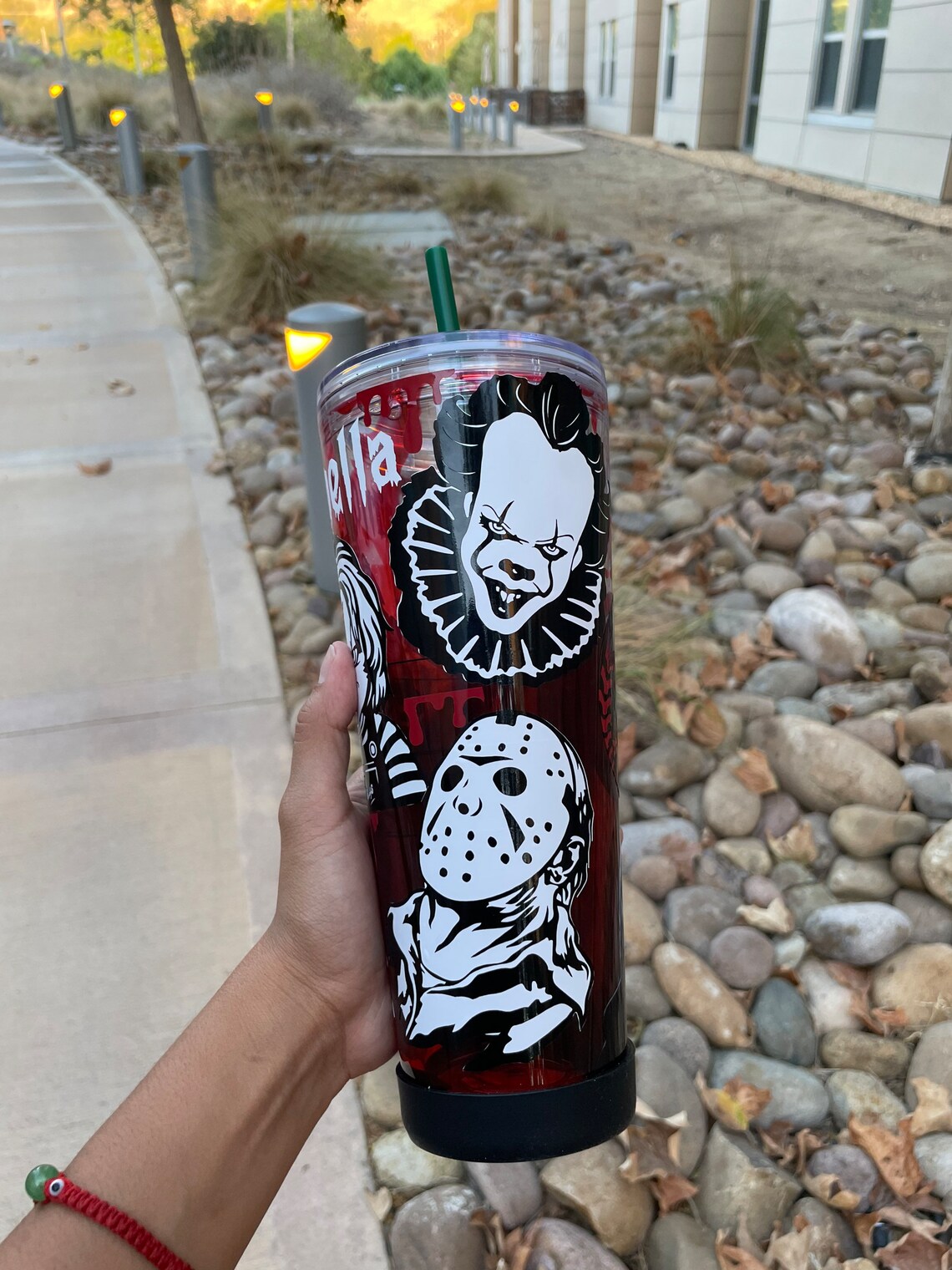 New Halloween Horror Movie Blood Drip Tumbler (black & White ) - Etsy