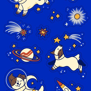 Laika Sticker Sheet - Etsy