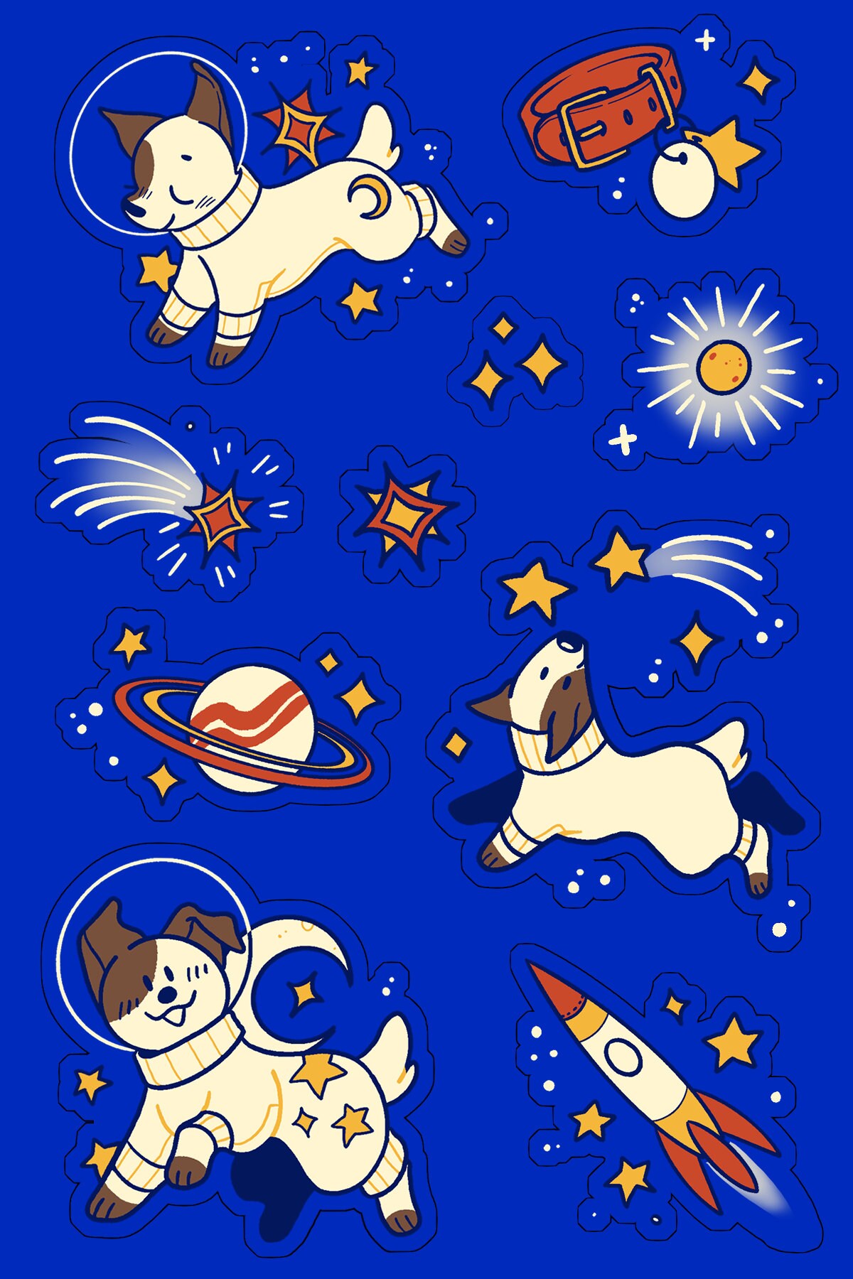 Laika Sticker Sheet - Etsy
