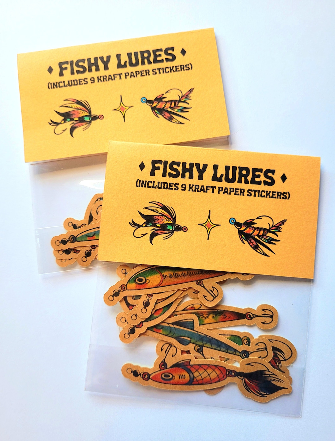 Fishy Lures Sticker Pack - Etsy