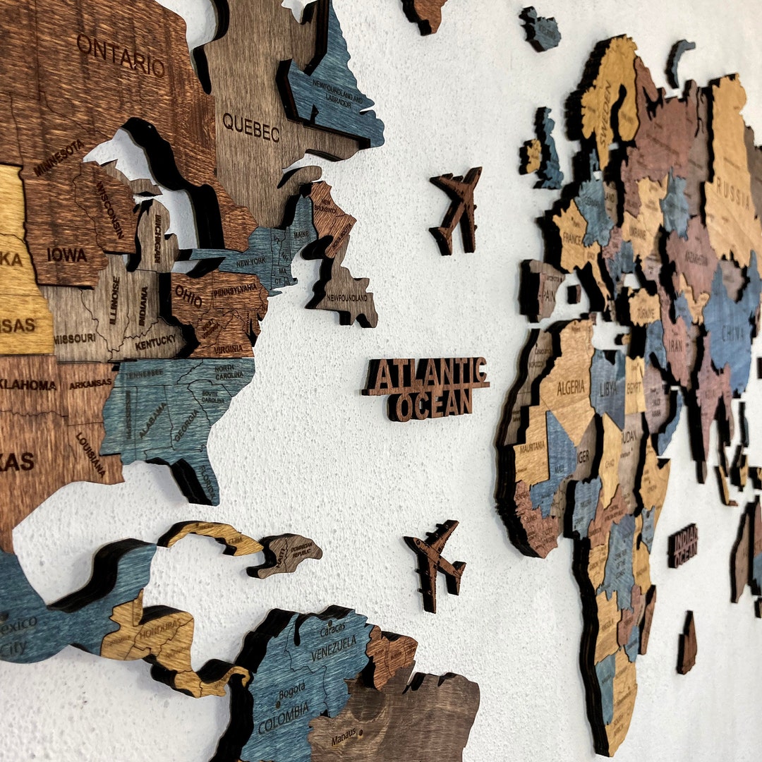 Decorative World Wall Map