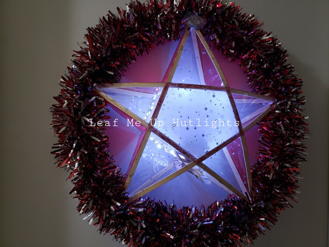 Filipino Parol With Lights, Christmas Decor, Handmade Red Parol ...